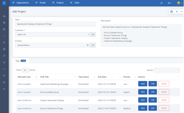 How Can I Manage Tasks for My Jobs or Projects? CORE Software