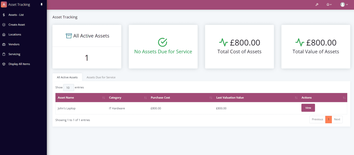 Asset Tracking Software - CORE Software